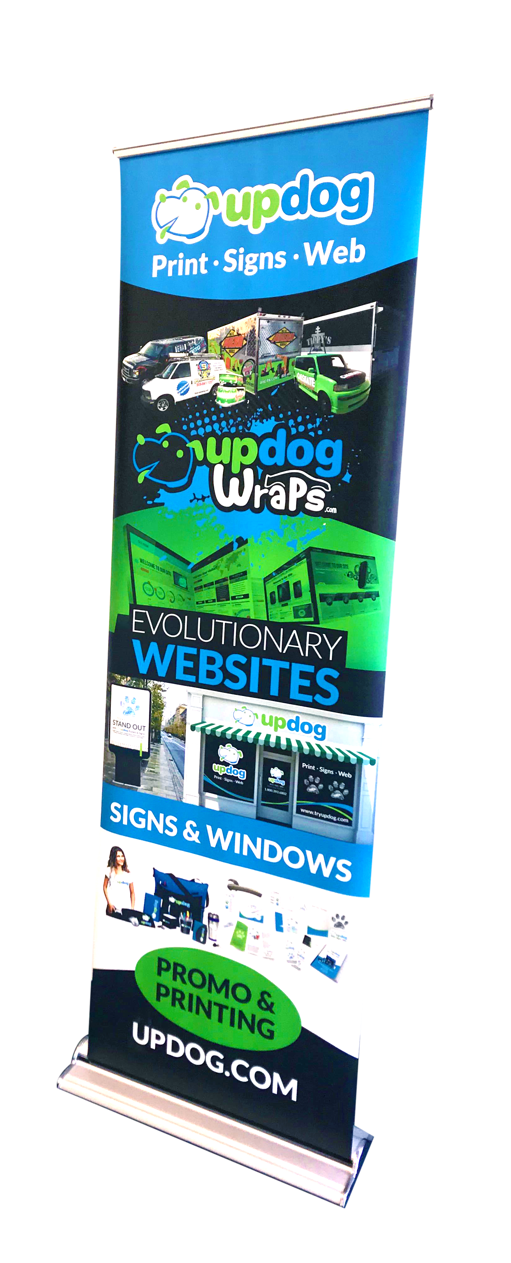 Premium PLUS Roll Up Banner UpDog